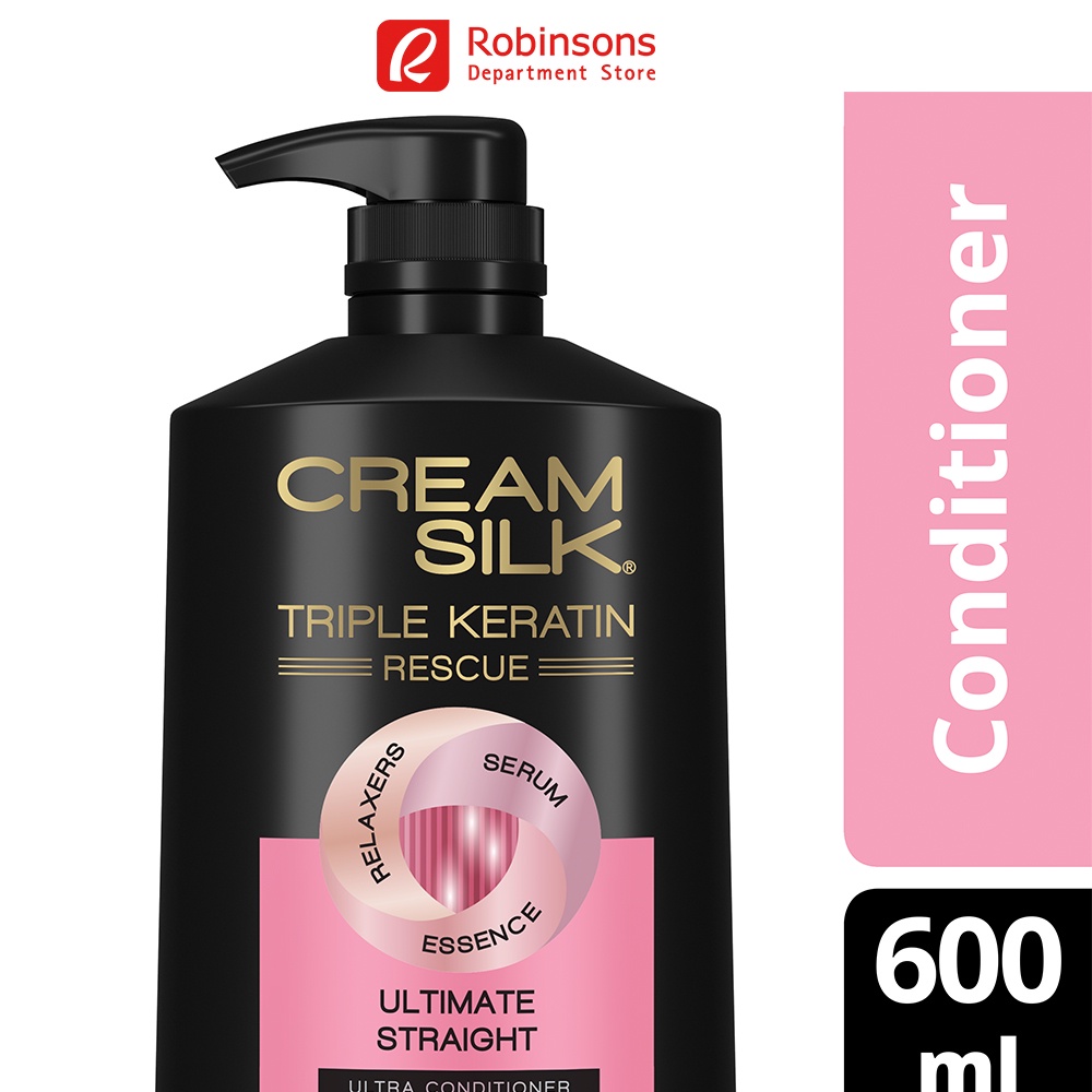 Cream Silk Triple Keratin Rescue Ultimate Straight 600ml | Shopee ...