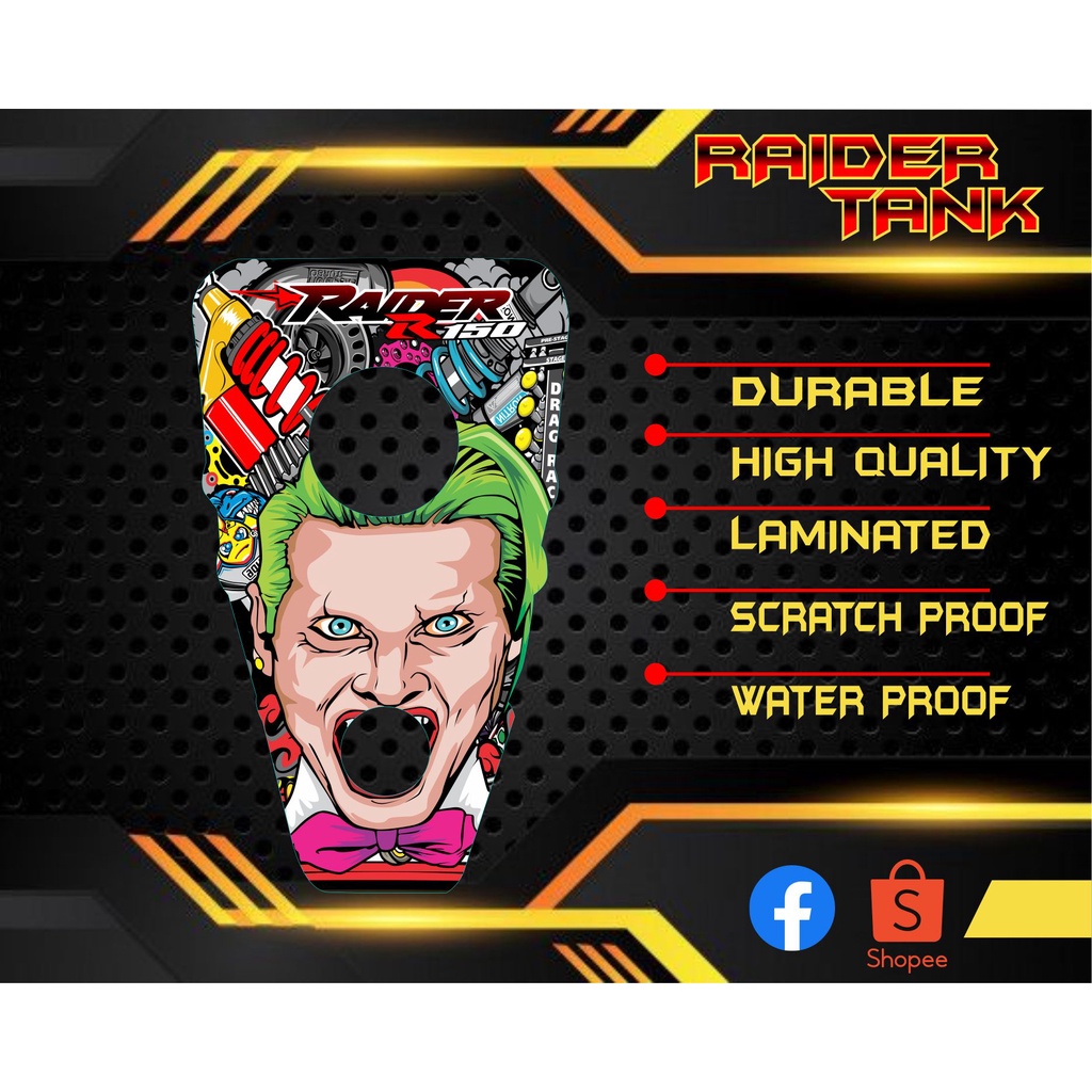 Suzuki Raider 150 Carb R150 Top Tank sticker decals Waterproof and ...