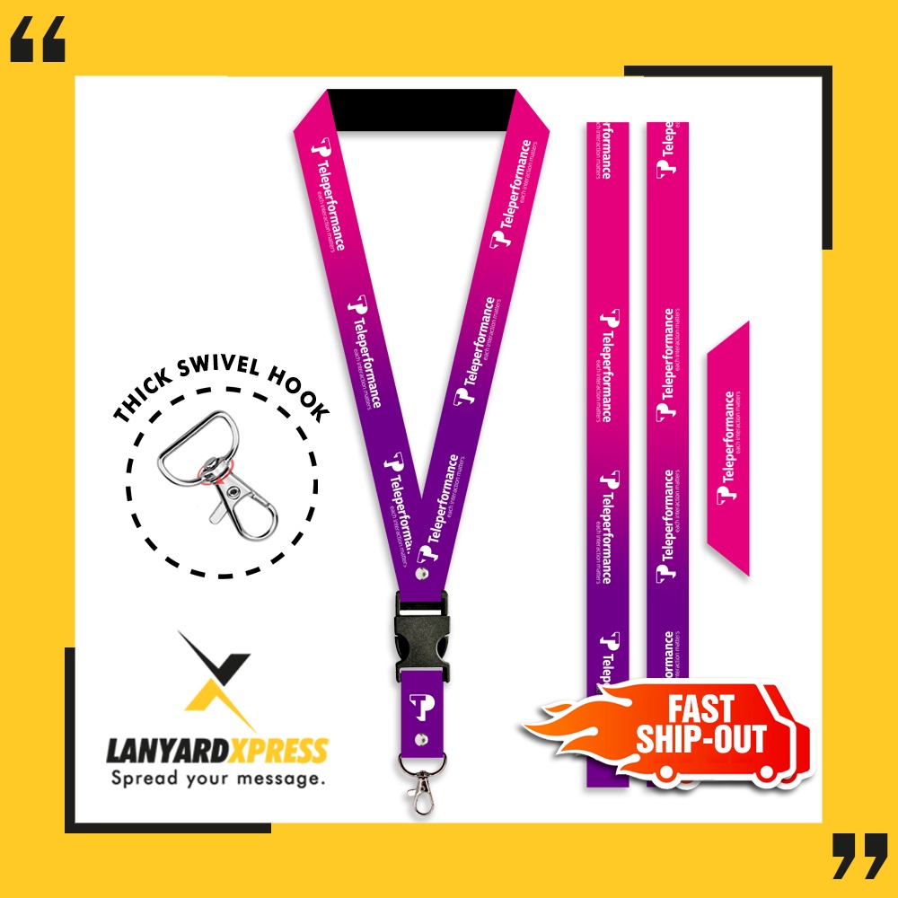 Teleperformance Lanyard ID Lace Sling Sublimation Prints | Shopee ...