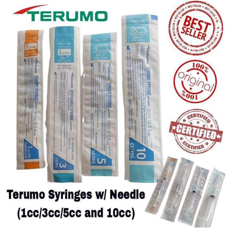 Terumo Syringe (per pc) 1cc, 3cc, 5cc and 10cc | Shopee Philippines