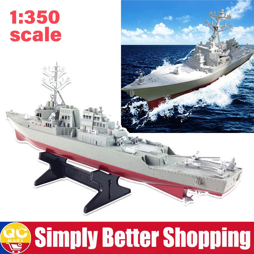 Guided Missile Destroyer Ship Model Static Toys With Display Stand ...