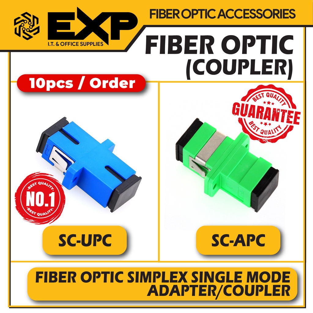 Fiber Optic Adapter (Coupler) / 10Pcs per Order | Shopee Philippines