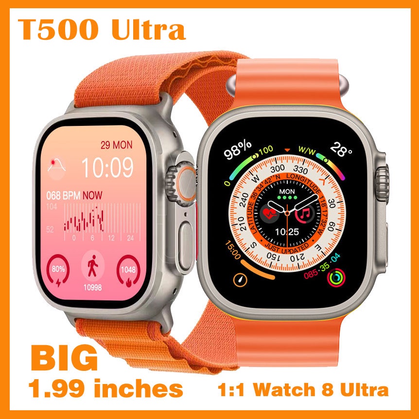T500 Ultra smartwatch Rotary Button Smart watch Series 7 Bluetooth Call ...