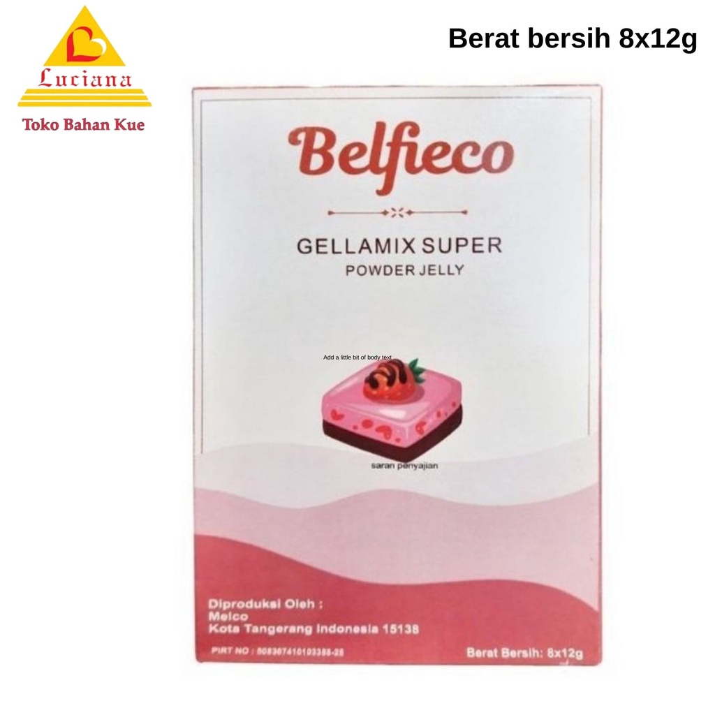 Belfieco gelamix super powder jelly 96gram | Shopee Philippines