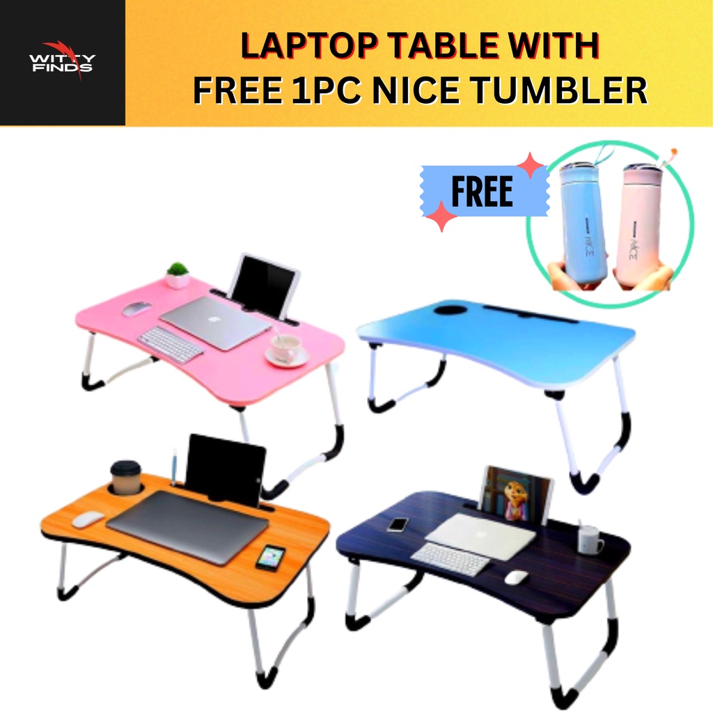 Portable Folding Laptop Table for study, Laptop Desk Computer Table ...