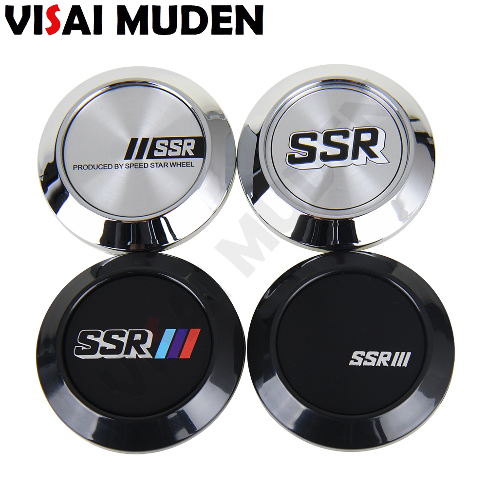 4PCS OD 64MM / ID 60MM Sport Rim Center Wheel Cap SSR Racing Emblem ...