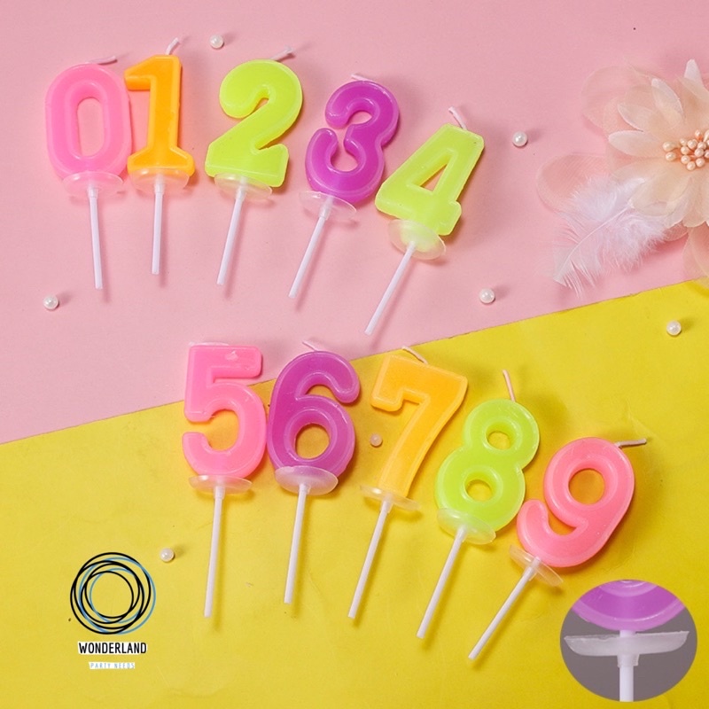 Nylon Color Number Candles | Shopee Philippines