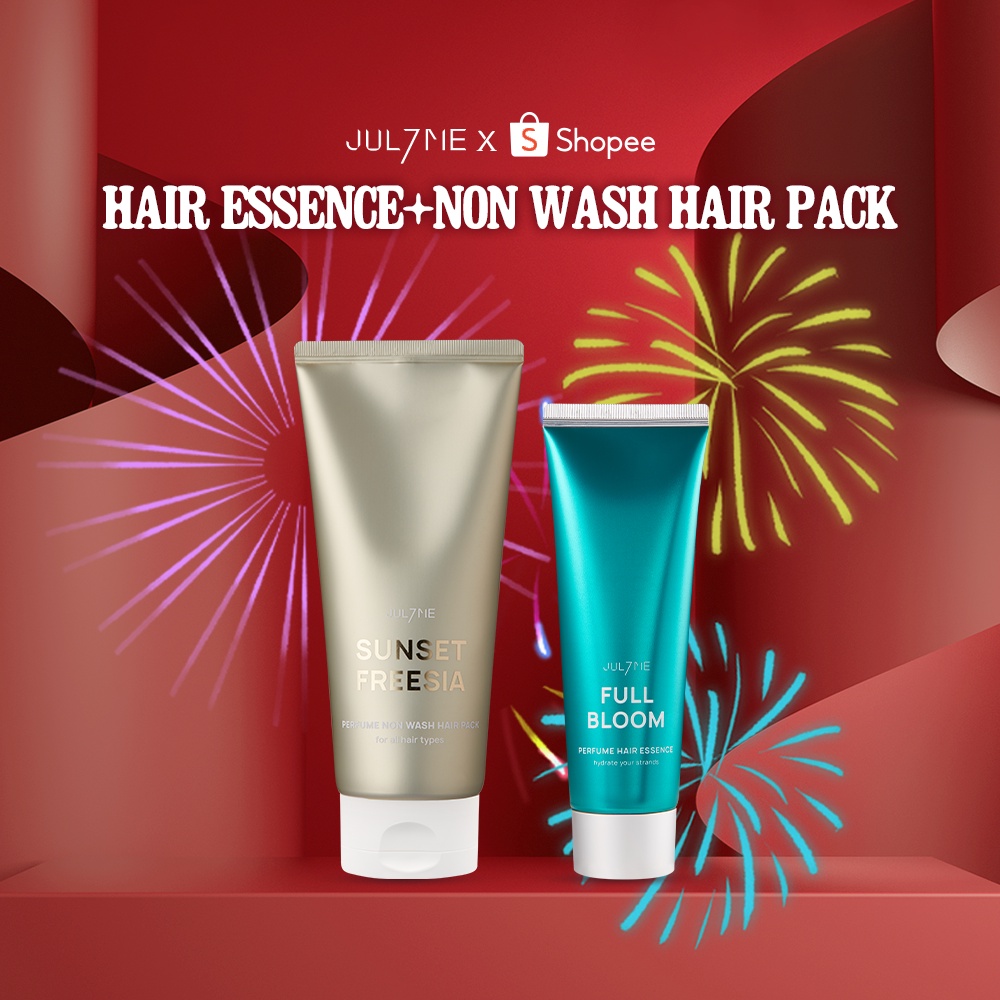 Julyme Bundle of 2 Perfume Hair Essence 80ml Plus Non Wash Hair Pack ...