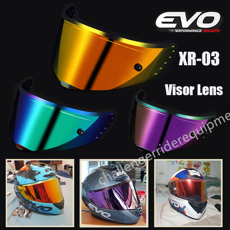 EVO XR-03 Full Face Visor Lens Revo Lens FIt for EVO XR-03 Full Face ...