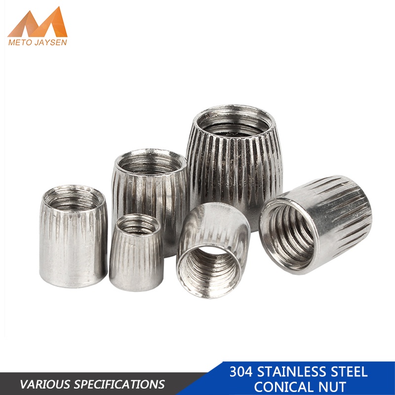 304 Stainless Steel Conical Nut Expansion Tail Cap Knurl Implosion ...