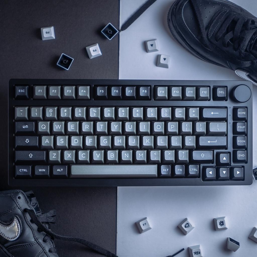 Akko Black And Silver Keycaps Set ASA PBT | Shopee Philippines