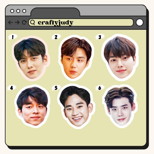 Oppa Face Sticker Vinyl (Waterproof, Matte) | Shopee Philippines