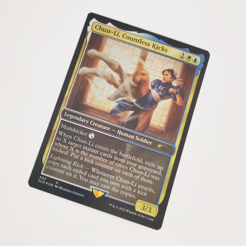 MTG Card Foil CHUN-LI, COUNTLESS KICKS Secret Lair Street Fighter Magic ...