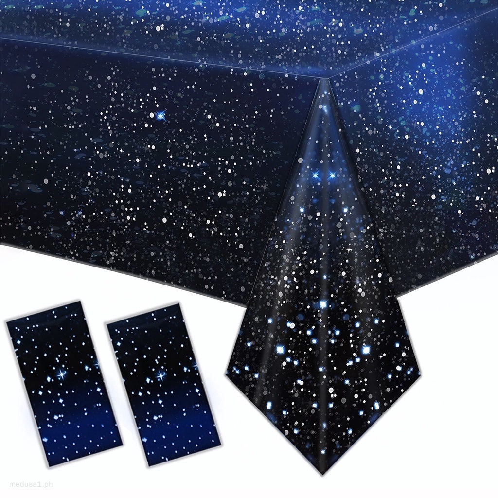 Starry Sky Galaxy Space Stars Theme Disposable Tablecloth Table Cover ...