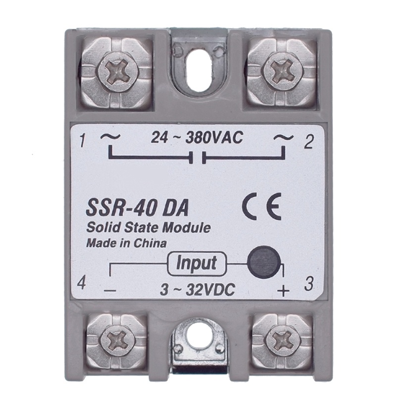 SSR-40 DA Solid State Relay, DC to AC Solid State Relay Module for SSR-40DA Temperature ...