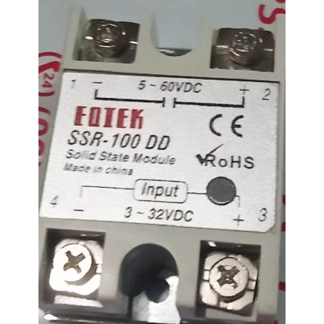 SSR-100 DD Solid State Relay Module 100A 3-32V DC Input 5-60V DC Output ...
