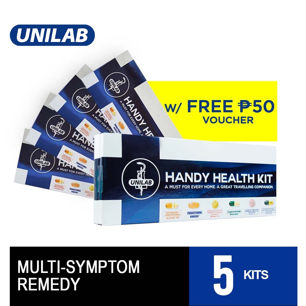 Unilab Handy Health Kit Set of 5-Medicines for First Aid and Medical ...