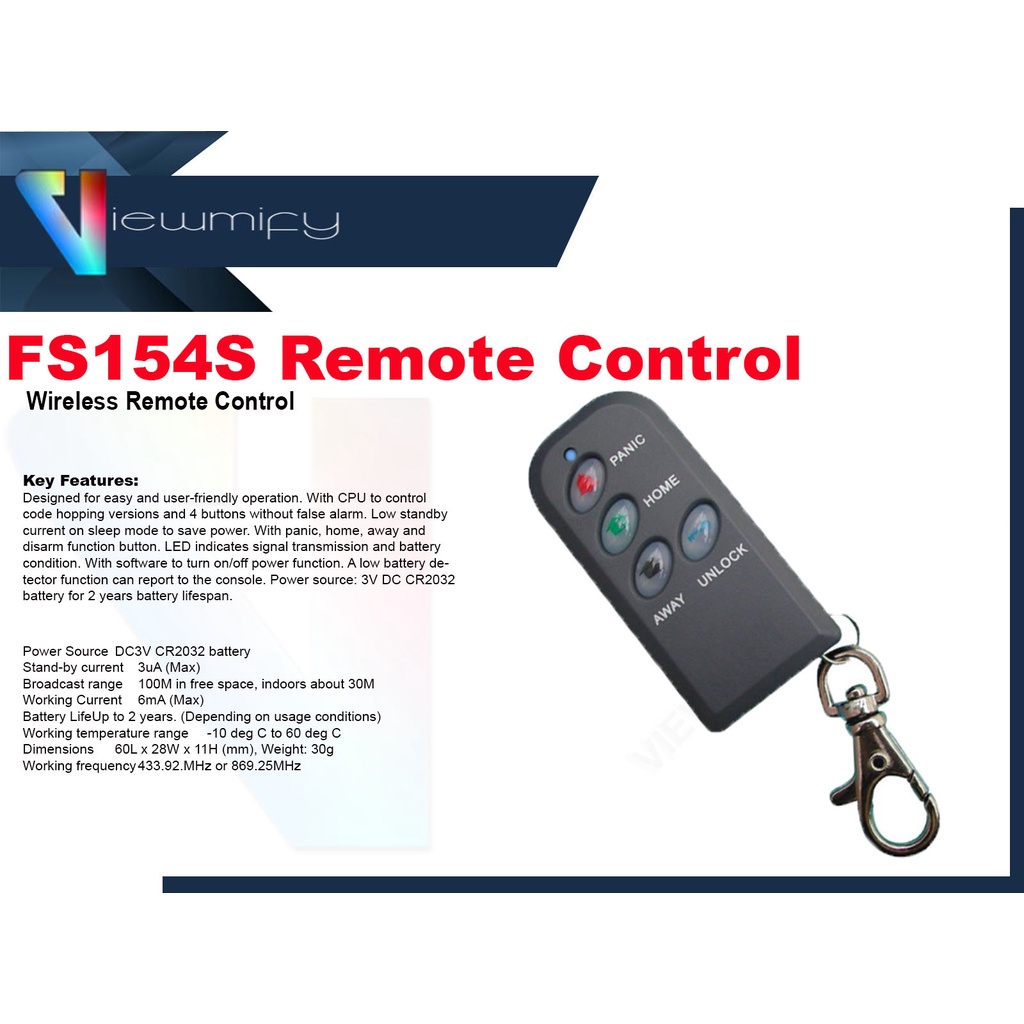 FS-154S Wireless Remote Control | Shopee Philippines