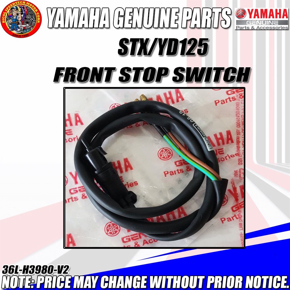 STX/YD125 FRONT STOP SWITCH (YGP) (Genuine: 36L-H3980-V2) | Shopee ...
