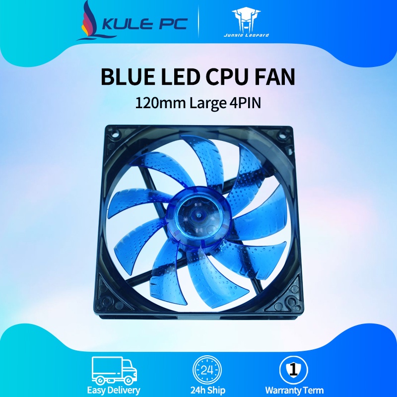 [Ready Stock]Blue Light 120mm LED PC CPU Fan Computer Cooler Case Cooling Large Air Volume ...