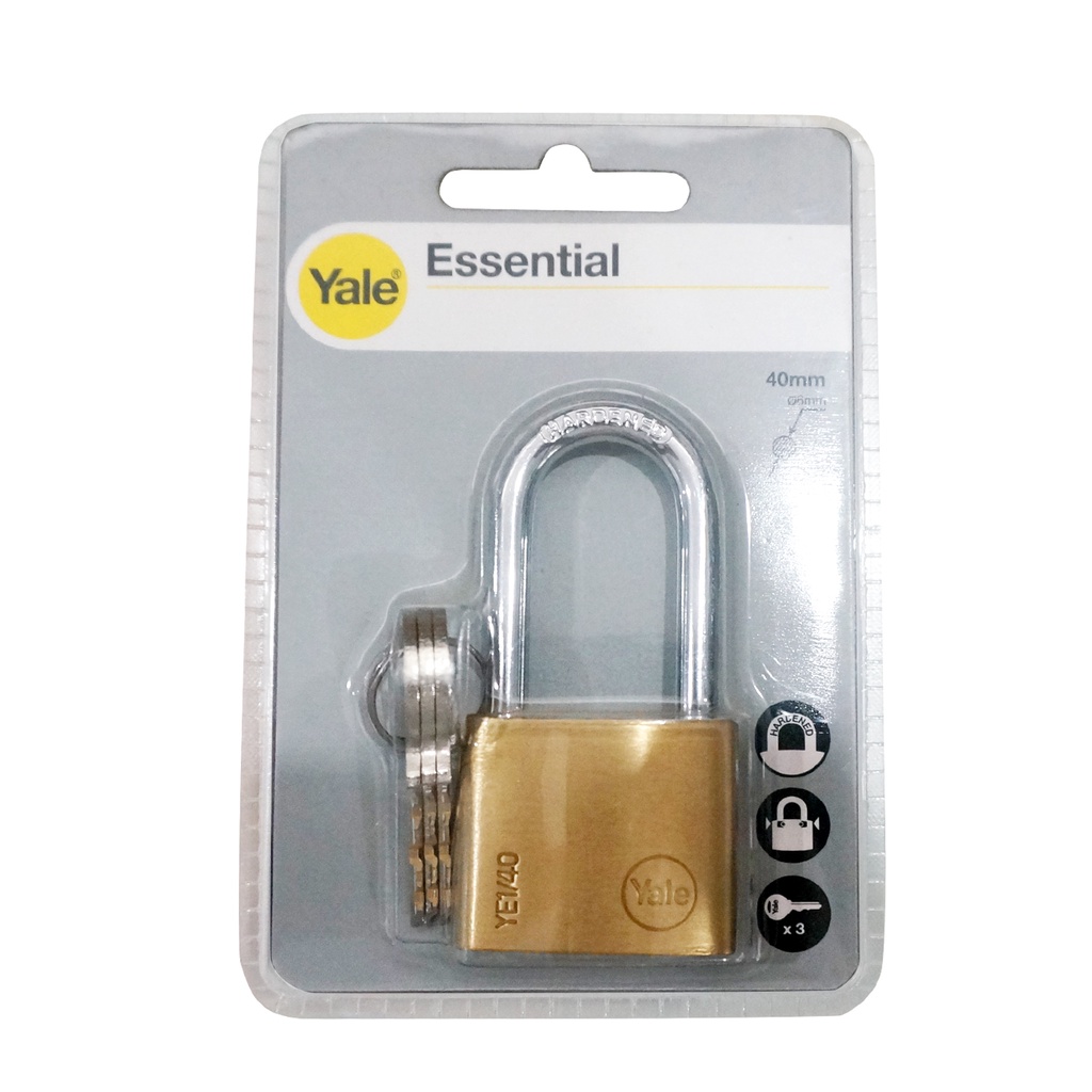 YALE Brass Padlock YEI 40mm (140) | Shopee Philippines