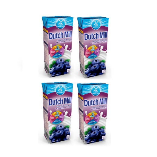 Dutch Mill Yoghurt Drink Blueberry Juice 4 Packs 180mL | Shopee Philippines