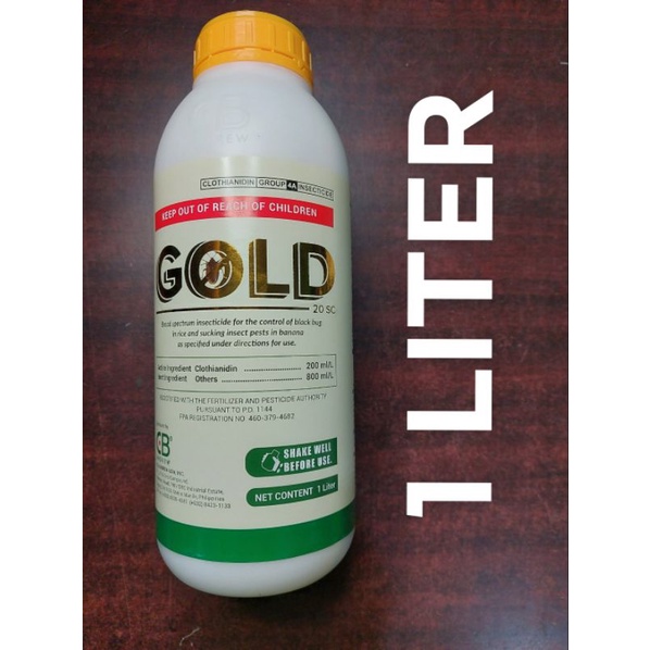 GOLD 20SC (1 LITER) Clothanidin Liquid Insecticide | Shopee Philippines
