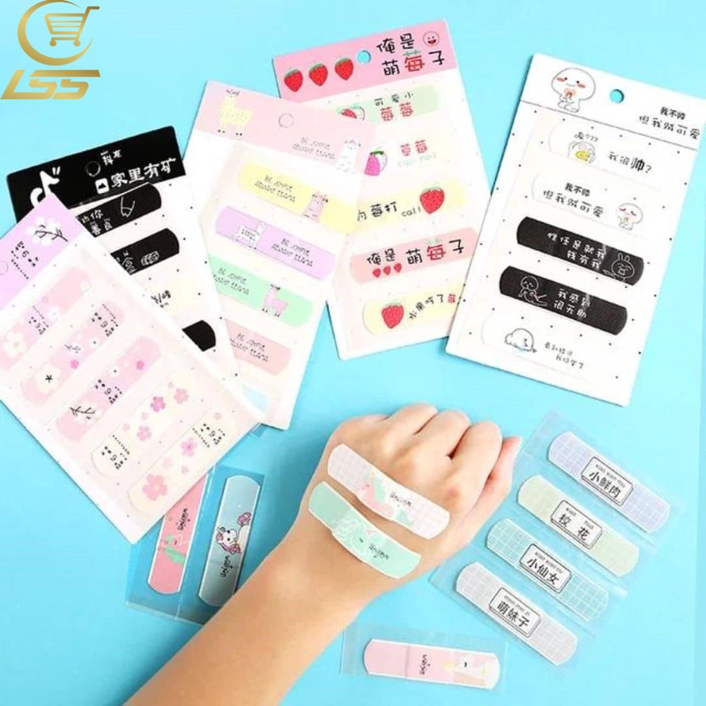 Efeq 5pcs/pack Cute Cartoon Waterproof Band Aid Breathable Band Aid ...