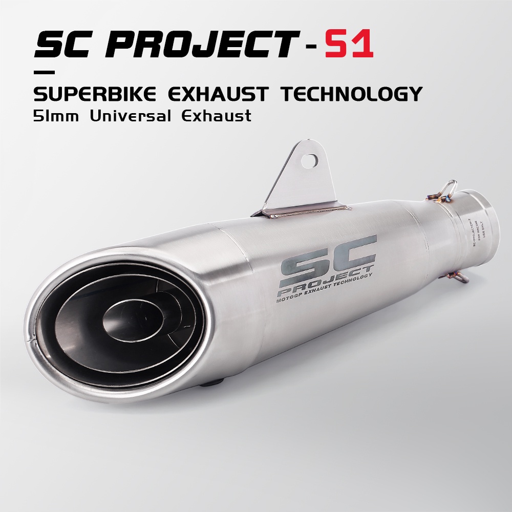 Sc project S1 Tailpipe Tail Pipe Stainless Motorbike Exhaust Rear Pipe ...