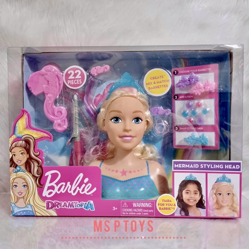 BARBIE - Dreamtopia: Mermaid Styling Head Doll | Shopee Philippines