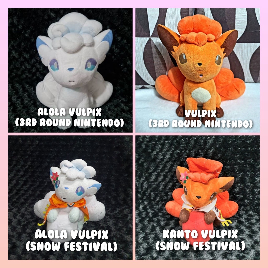 Pokemon Plush Toys (Assorted Pokemon Characters) || VULPIX/NINETALES ...