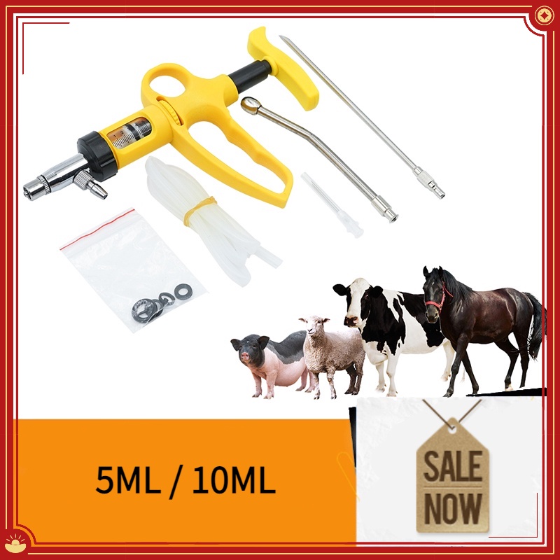 5/10ML Veterinary Continuous Syringe Adjustable Automatic Syringe ...