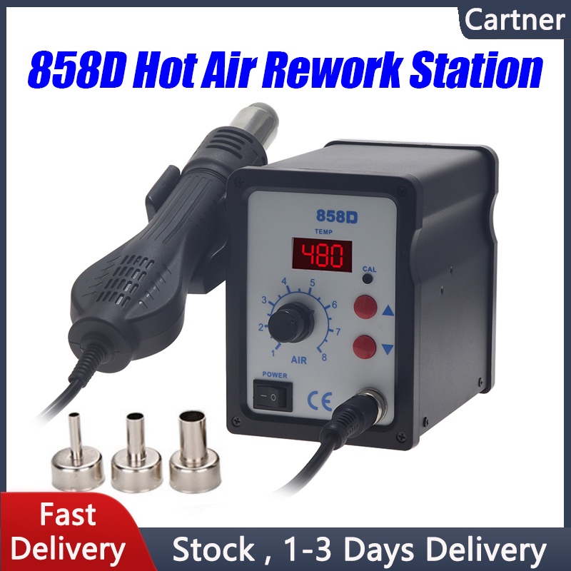 858D Hot Air Rework Station Digtal LCD Display Hot Air Soldering ...
