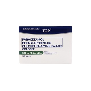 COLDZEP TGP Paracetamol + PPA + Chlorphenamine 500/25/2 10 tablets/pack ...
