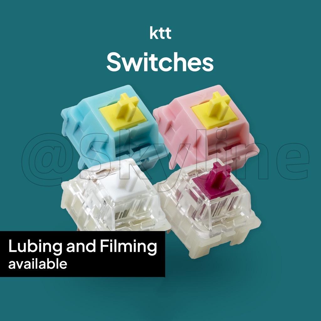 Silent Linear Switches KTT Linear Mechanical Switches 90-Pack - 45g MX ...