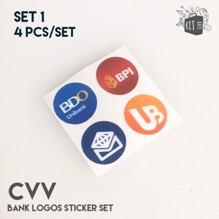 CVV stickers for back of card security (Bank logos edition) | Shopee ...