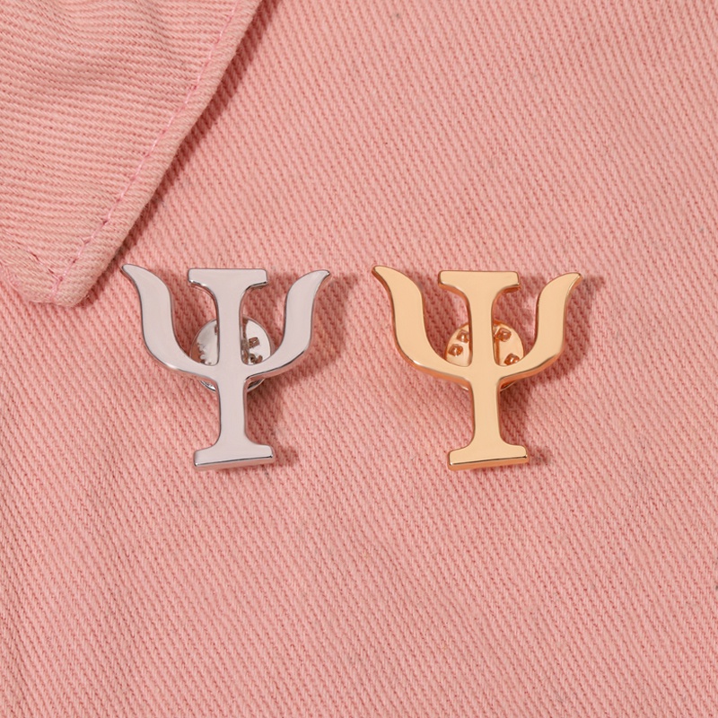 Psi Symbol Brooch Psychology Gifts Badge Pins Psychiatrist Graduation ...
