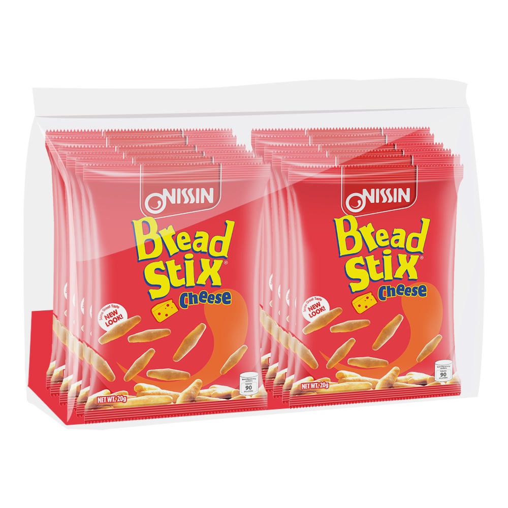 Nissin Bread Stix Chiz 20g x 10 | Shopee Philippines