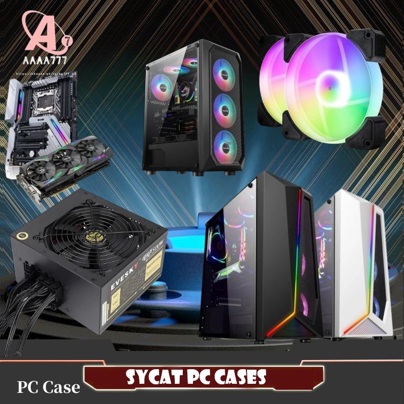 CPU Case RGB Computer Casing PSU Case MATX/ITX/Atx Casing Case Desktop ...
