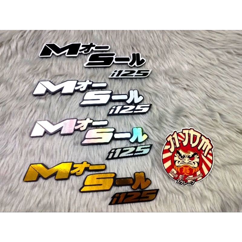 MIO SOUL i 125 Pair Japanese Emblem | J1 JDM | Shopee Philippines