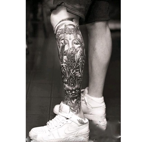 Tattoo Waterproof Paste Men's Long-Lasting Flower ARM Big Picture Arm ...