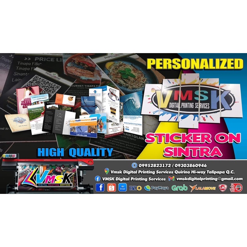 sticker on sintra / menu board / standee | Shopee Philippines