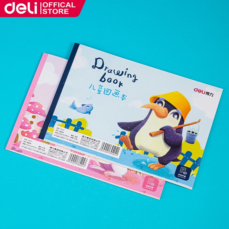 Deli 73377 Drawing Book For Children 20 Sheets Blank Art Painting ...