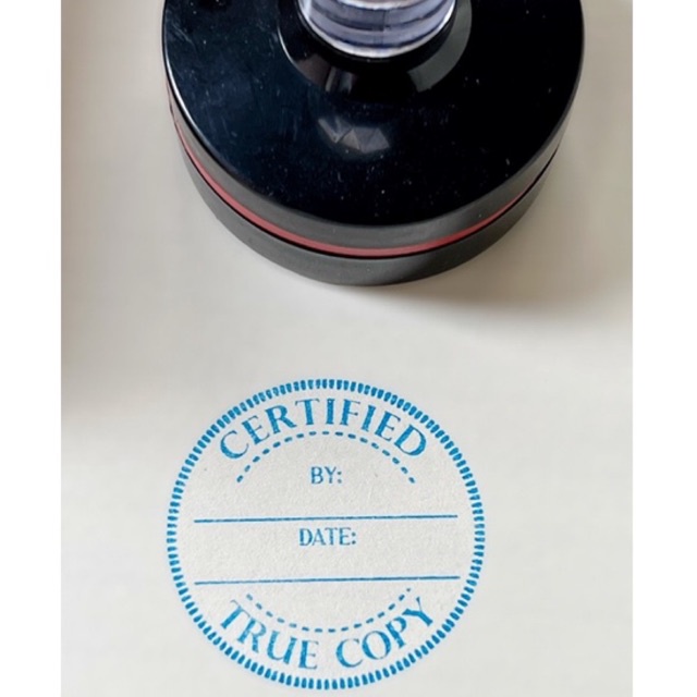Certified True Copy Circle Stamp | Shopee Philippines