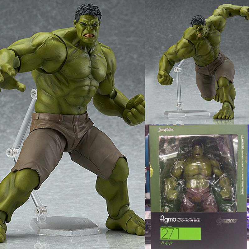 Figma 271 Marvel Avenger Super Hero SHF Hulk 17cm PVC Action Figure ...