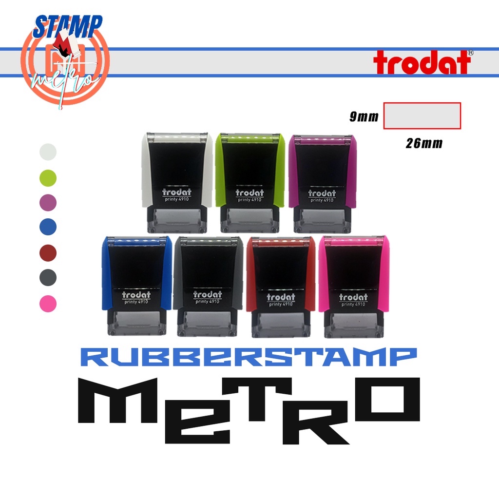 Self inking Trodat Stamp Customized Rubber Stamp | Shopee Philippines