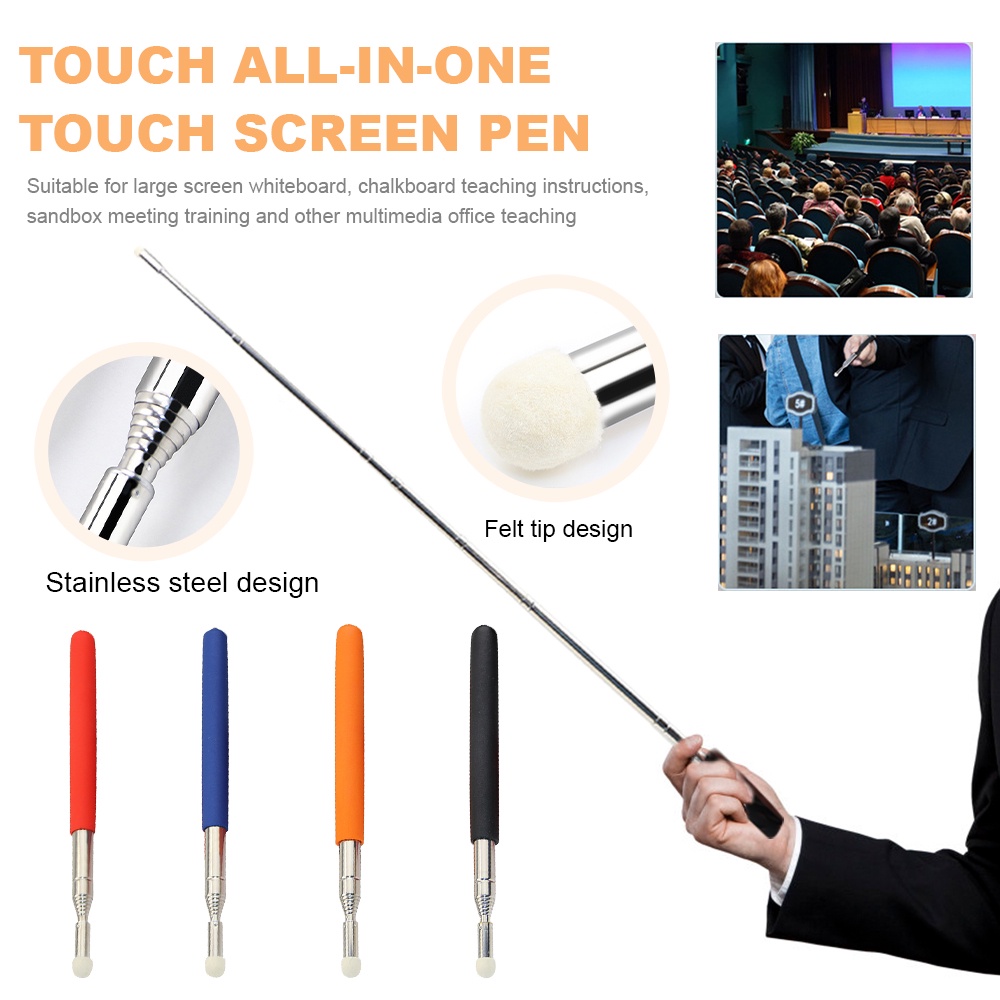 Professional Touch Whiteboard Pen Stainless Steel Telescopic ...