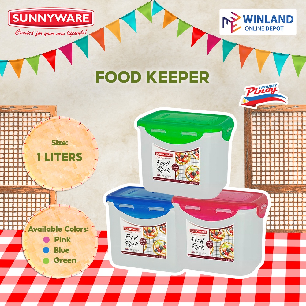 SUNNYWARE by Winland 1L | 1000mL Food Rack / Food Keeper Air Tight ...