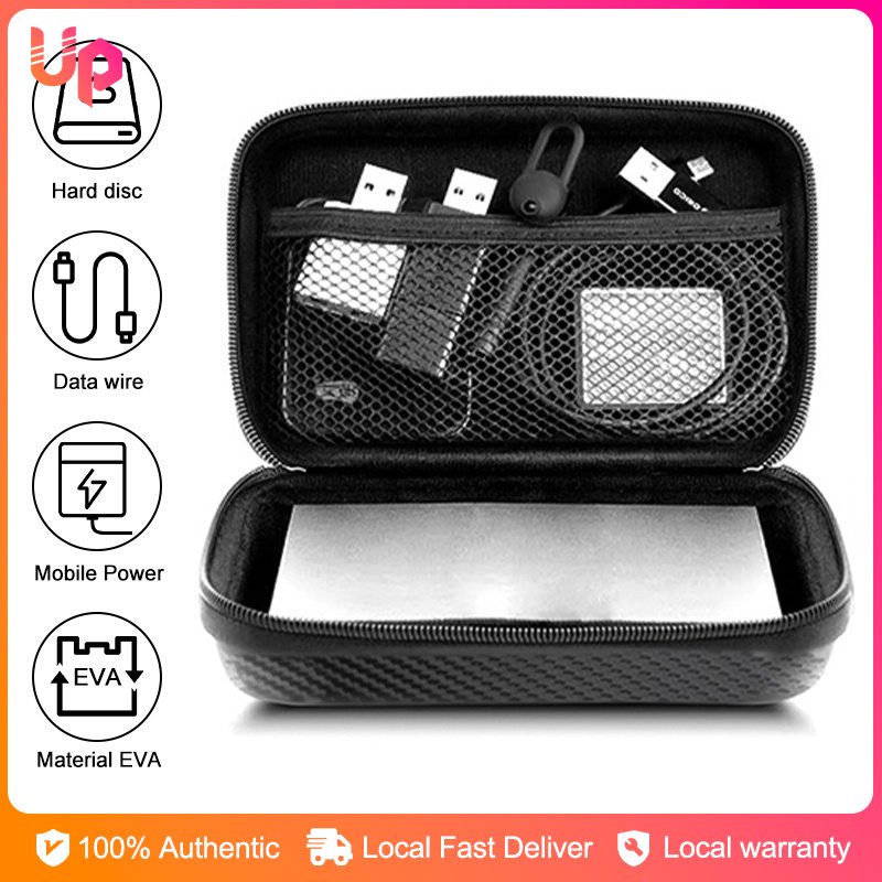 Portable Cable Storage Pouch Gadget Bag Waterproof HDD U Disk USB Pouch ...