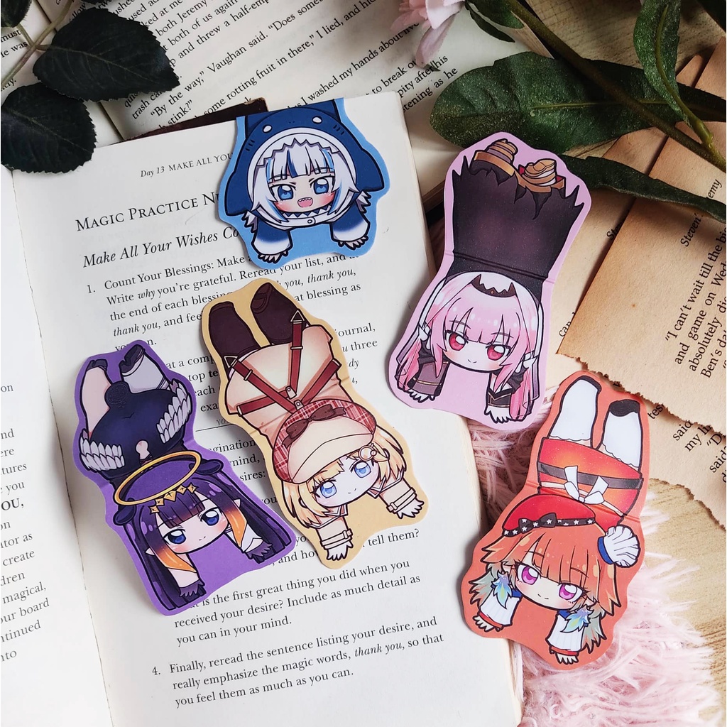 Hololive EN : Myth Vtuber Chibi Magnetic Bookmark | Shopee Philippines